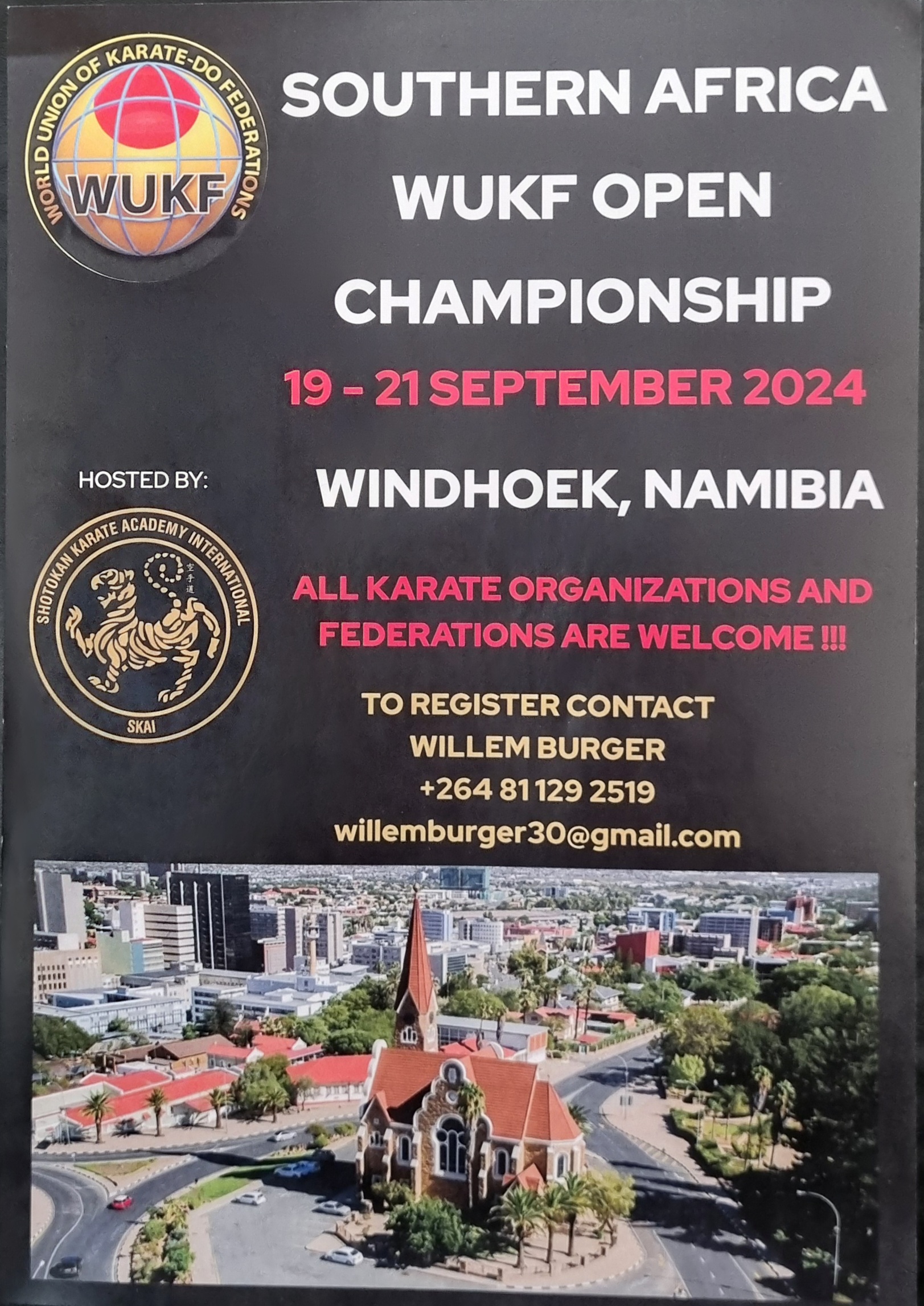 SOUTHERN AFRICA WUKF OPEN CHAMPIONSHIP | Karate | Kihapp