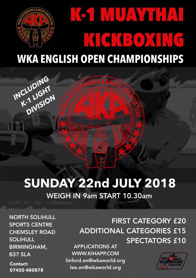 WKA ENGLISH OPEN CHAMPIONSHIPS | Kickboxing | Kihapp