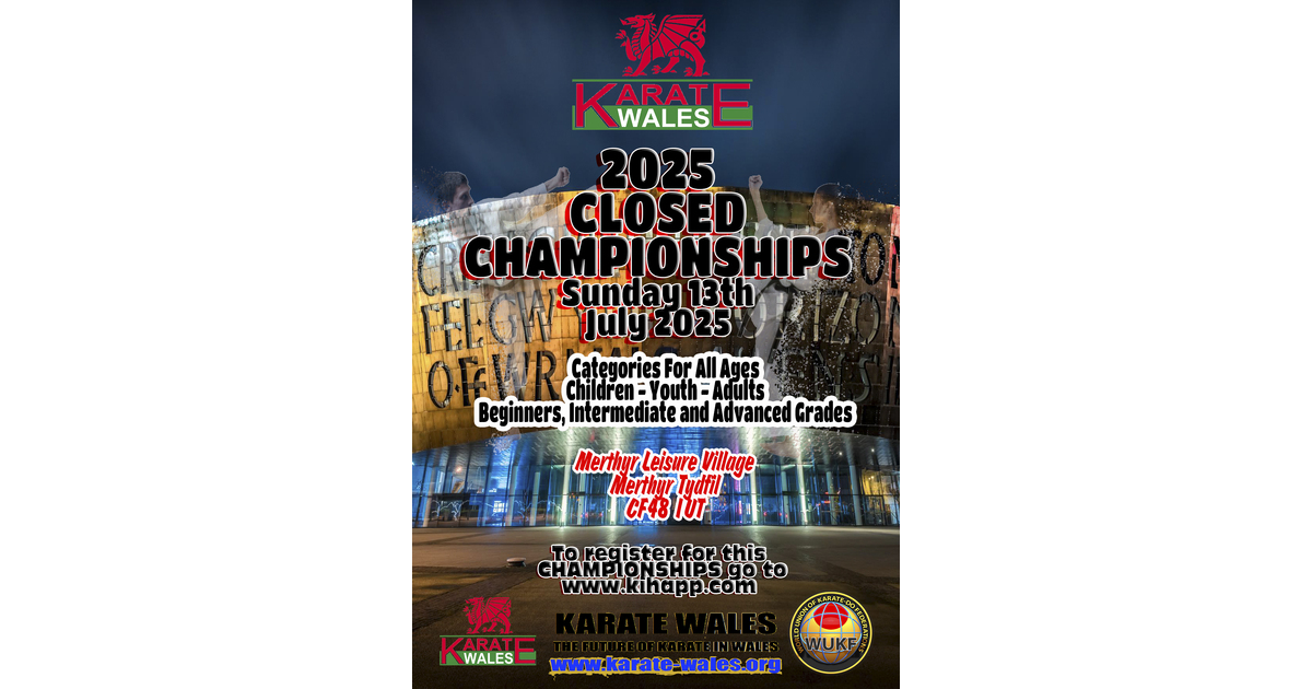 Draws | Karate Wales Closed Competition | Kihapp