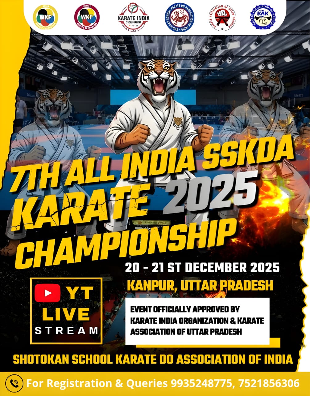 Kumite | 7TH ALL INDIA SSKDA KARATE CHAMPIONSHIP 2025 | Karate | Kihapp