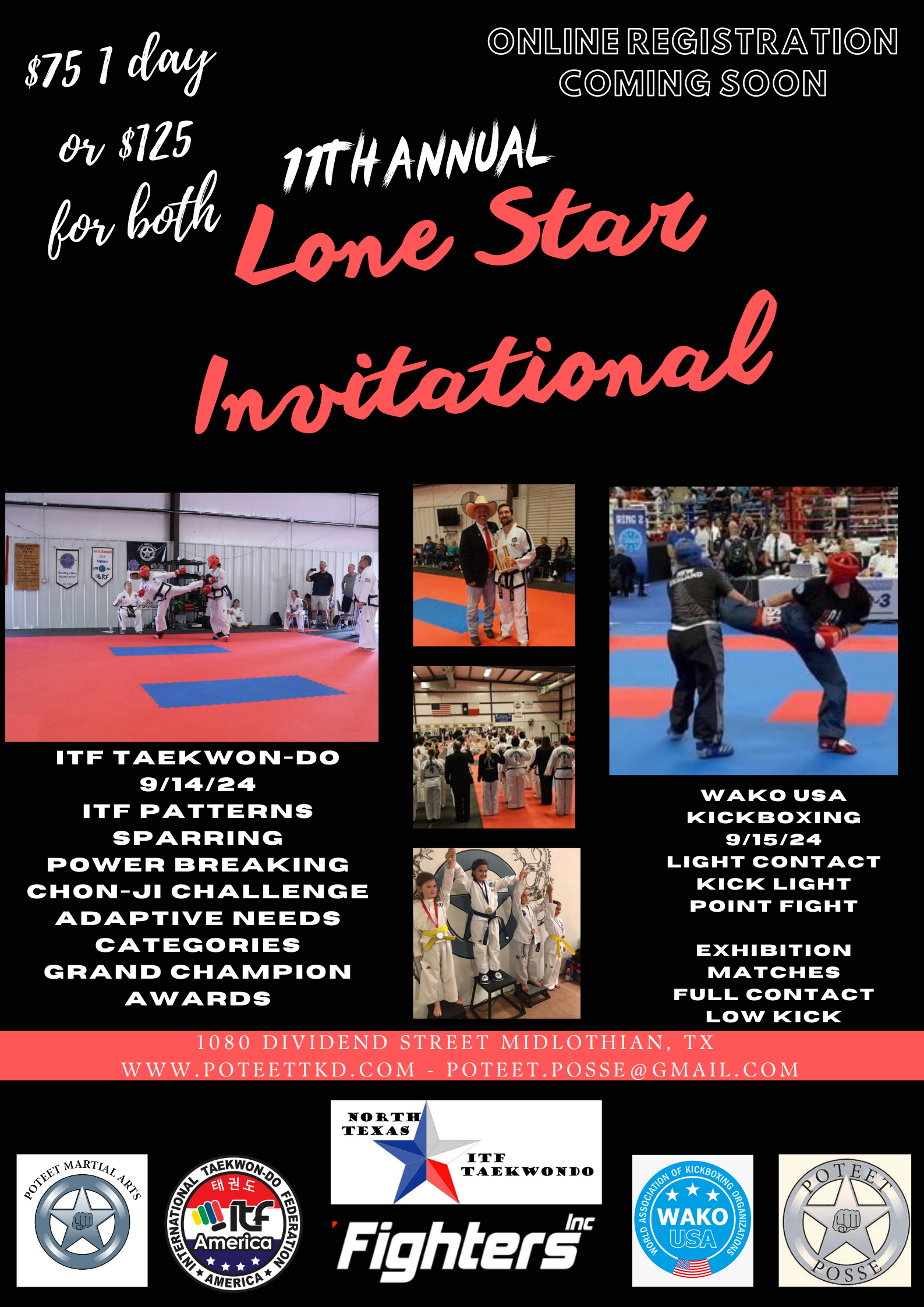 2024 Lone Star Invitational ITF Taekwon-Do & WAKO Kickboxing | Kihapp